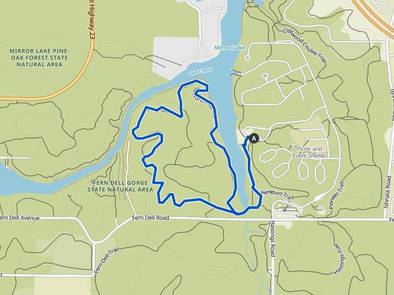 Northwest Trail loop — Mirror Lake State Park | caminhada | Komoot